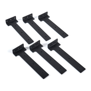 Standard Metal Shelf Bracket 6 Pcs Set, 9.84'' - Modern - Brackets - by ...