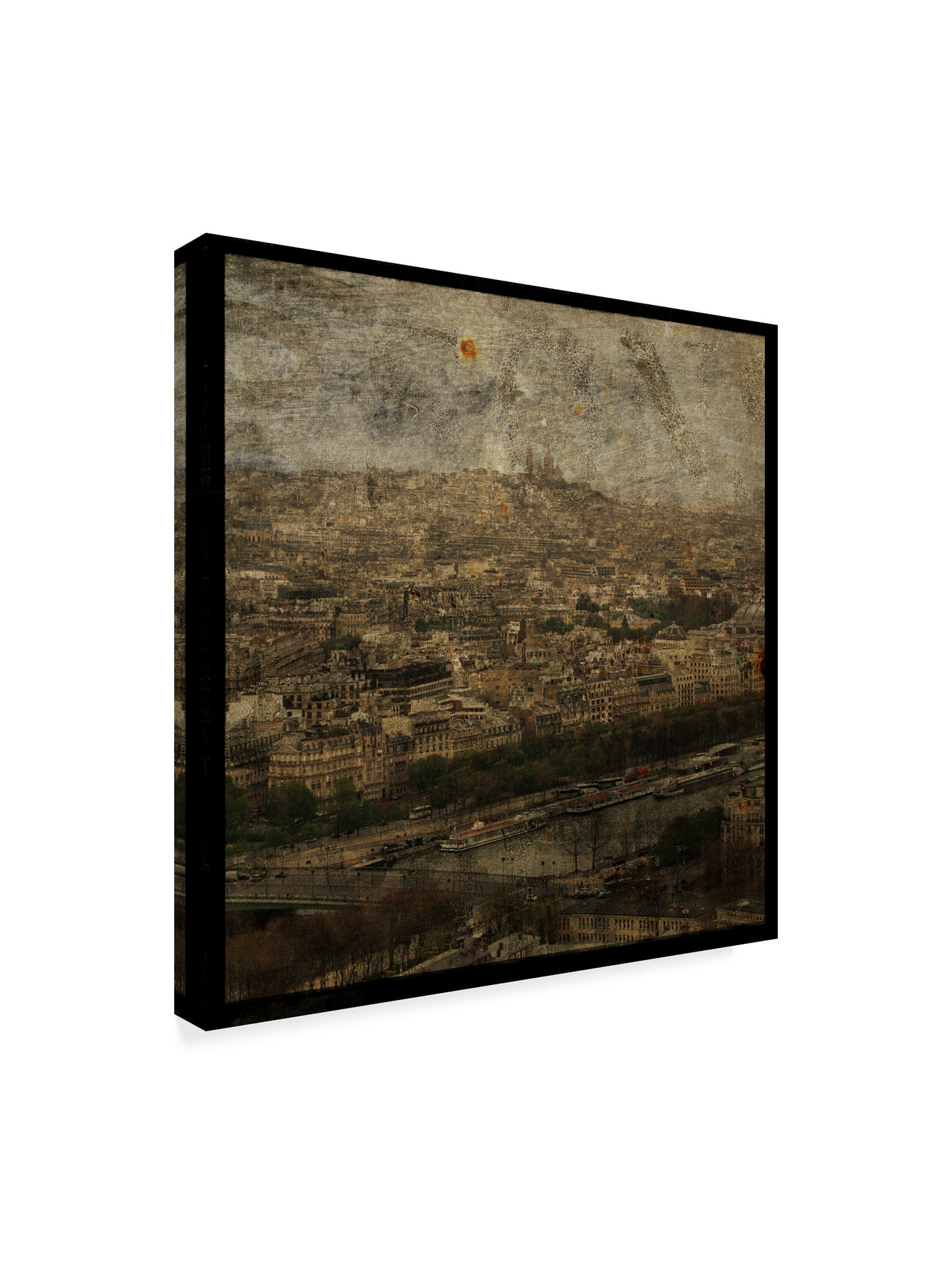 John W. Golden 'Dark Cityscape' Canvas Art, 24"x24" - Contemporary ...