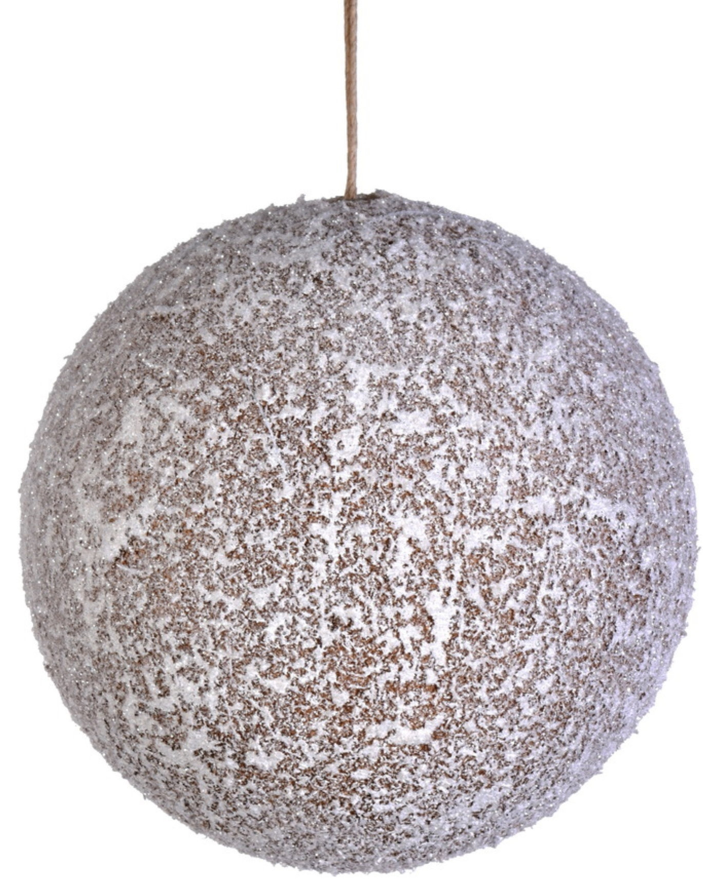 4.75" Glitter Frosted Beige Ball 3-Pack - Contemporary - Christmas ...