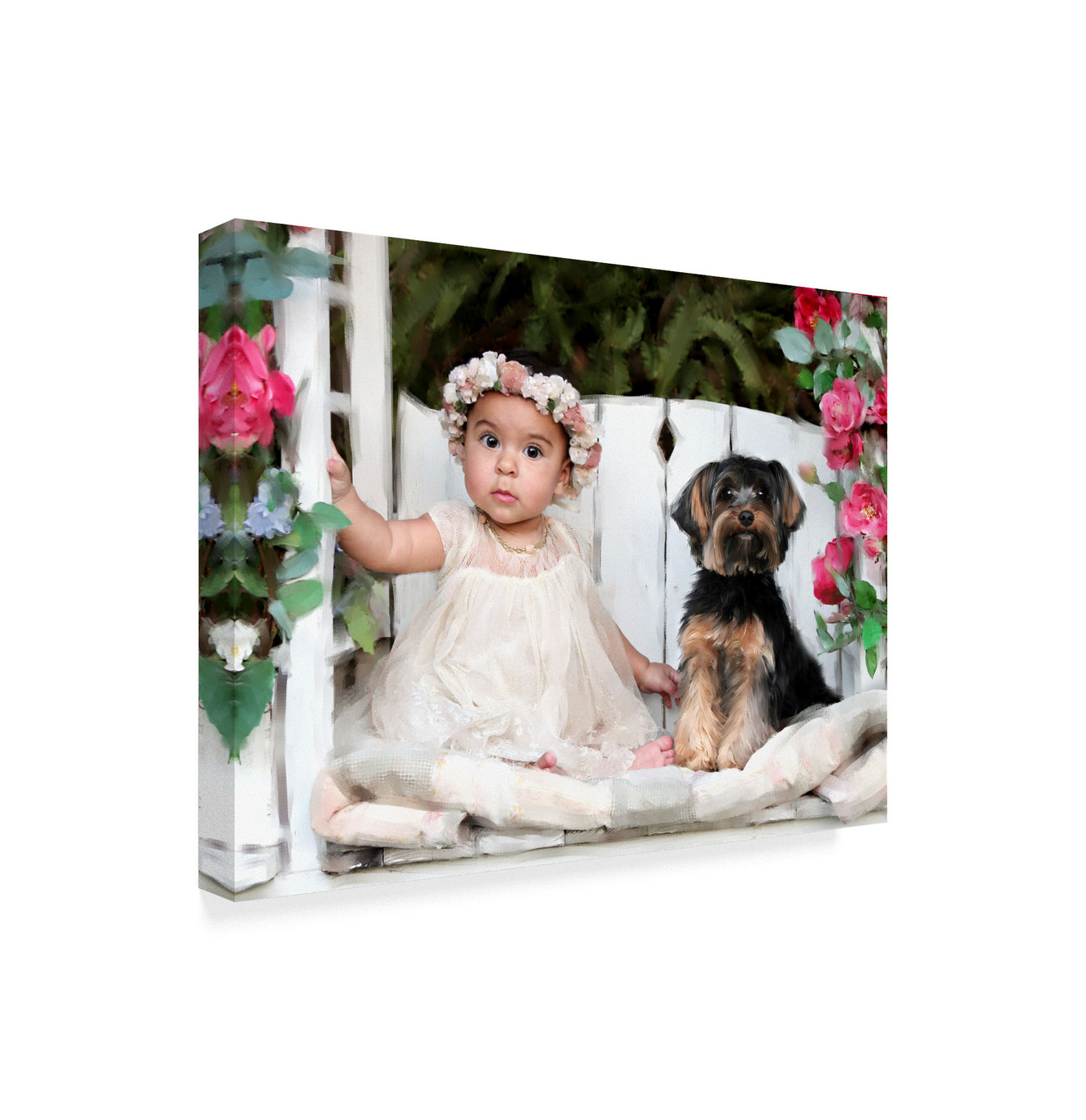 Sharon Forbes 'Mia And Gismo' Canvas Art, 32"x24" - Contemporary ...