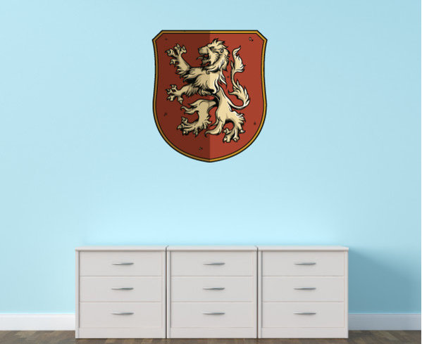 Family Crest Vinyl Wall Decal FamilyCrestUScolor002, 12 in ...