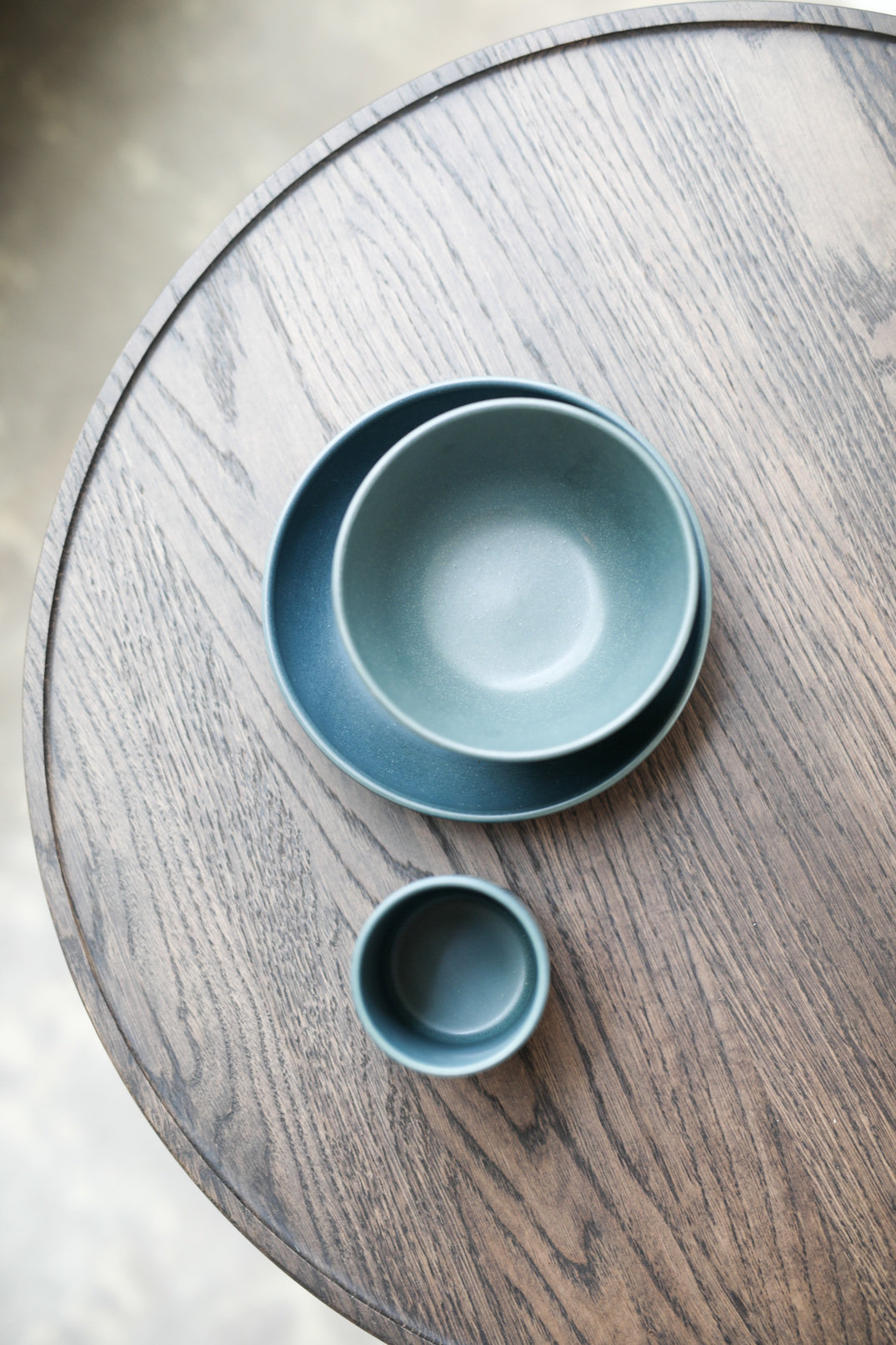 Mater Accent Mid Century Modern Cafe Table Gray Wood - Midcentury ...