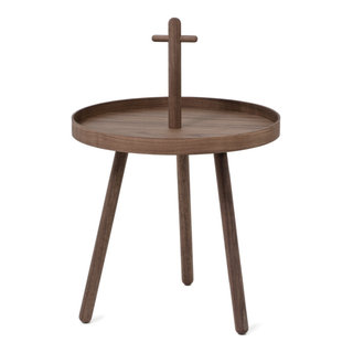 Wooden Portable End Table | Wireworks Pick Me Up - Midcentury - Side ...