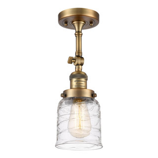 Innovations Lighting 201F-14-5 Bell Semi-Flush Bell 5"W - Industrial ...