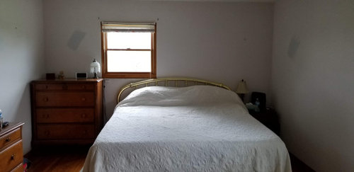 Off center bedroom window