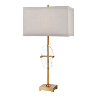 -Transitional Style w/ Luxe/Glam inspirations-Crystal and Metal 1 Light ...