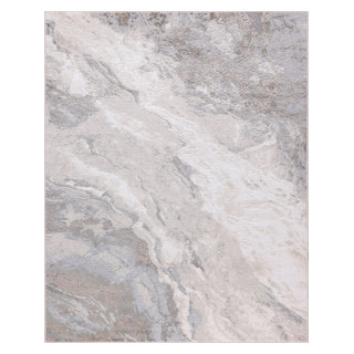 High-Low Hayes Ivory/Beige Rug, 7'9"x10' - Contemporary - Area Rugs ...