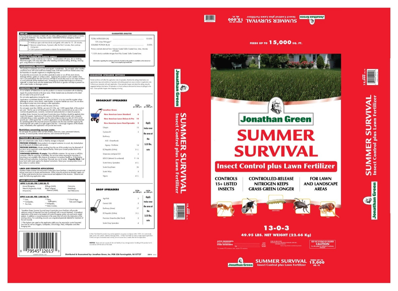 Jonathan Green Summer Survival Insect Control Plus Lawn Fertilizer ...