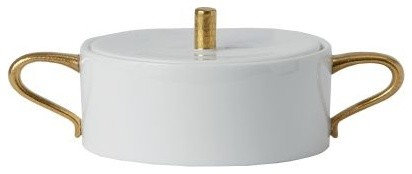 Wedgwood Pure Gold Sugar, Large - Transitional - Sugar Bowls And ...