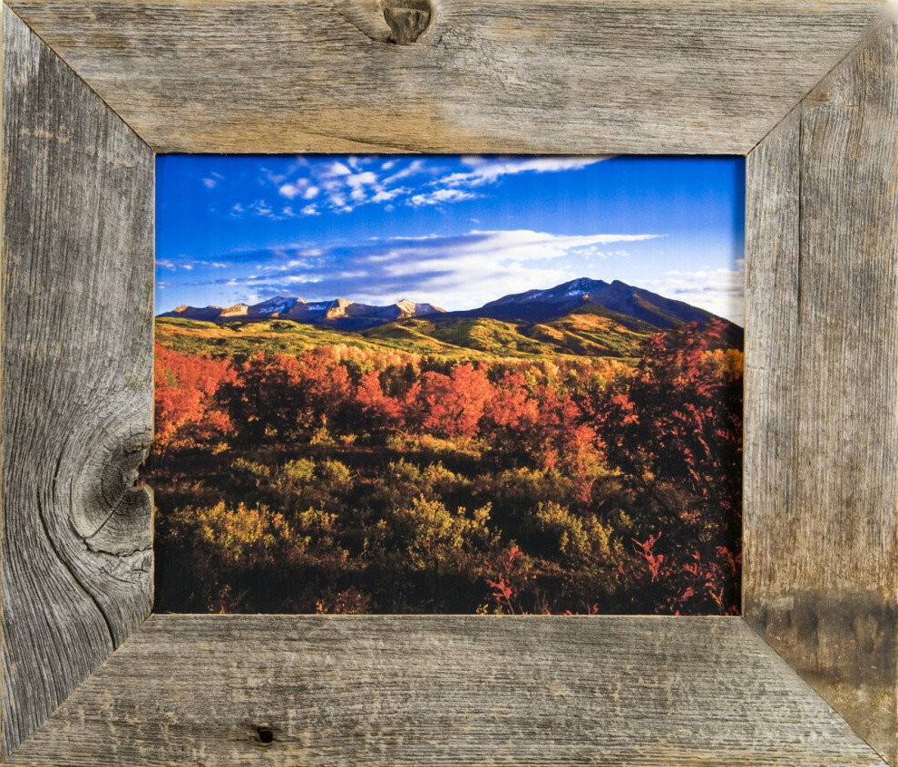 Rustic Picture Frames, Medium Width 2" Homestead Series, 8"x10" - Rustic - Picture Frames - by ...
