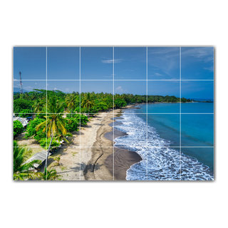 Beach Ceramic Tile Wall Mural HZ500095, 25.5" Wide x 17" High ...