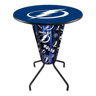 Lighted Tampa Bay Lightning Pub Table - Contemporary - Outdoor Pub And ...