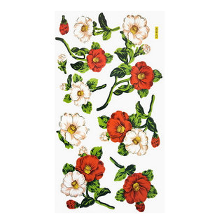 Garish Red - Wall Decals Stickers Appliques Home Decor - Contemporary ...