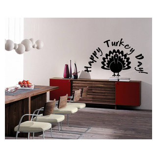 Turkey Day Vinyl Wall Decal hd137, 60 in. - Contemporary - Wall Decals ...