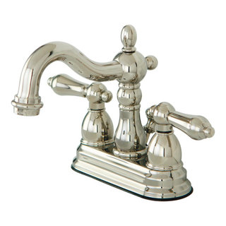 KB1606AL Heritage 4 in. Centerset Bathroom Faucet, Polished Nickel ...