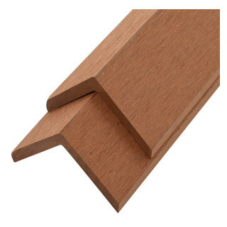 vidaXL 5x Decking Angle Trims WPC Gray Building Materials Deck Edge L ...