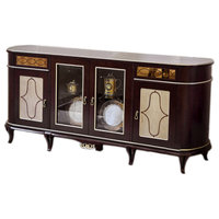 Infinity Solid Wood Dark Walnut and Cream Buffet - Traditional ...