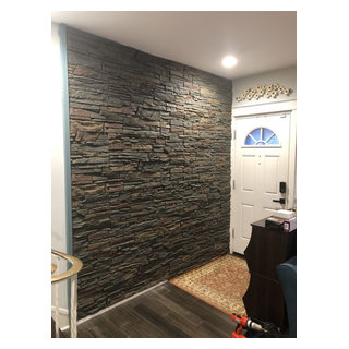 Entryway Accent Wall with Keystone Stacked Stone - Entry - Denver - by ...