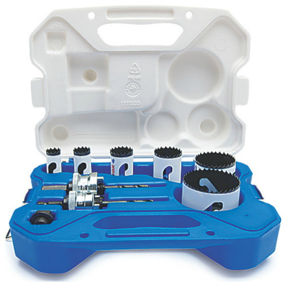 Lenox® 30860C600P Plumber's Speed Slot® Bi-Metal Hole Saw Kit, 10-Piece ...