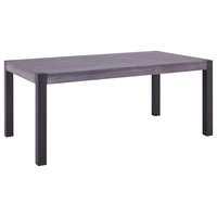 Tatum Contemporary Dining Table in Mineral Finish and Gray Walnut Top ...
