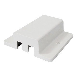 Floating Electrical Feed Track, Matte Frosted White - Transitional ...
