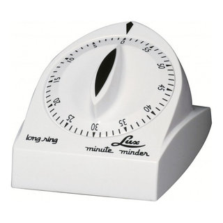 Lux White 60 Minute Extended Ring Timer - Contemporary - Kitchen Timers ...