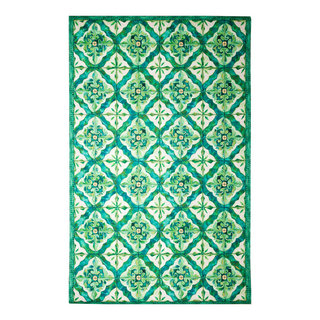 Illusions Madrid Indoor/Outdoor Mat, 4'10"x7'6" - Contemporary ...