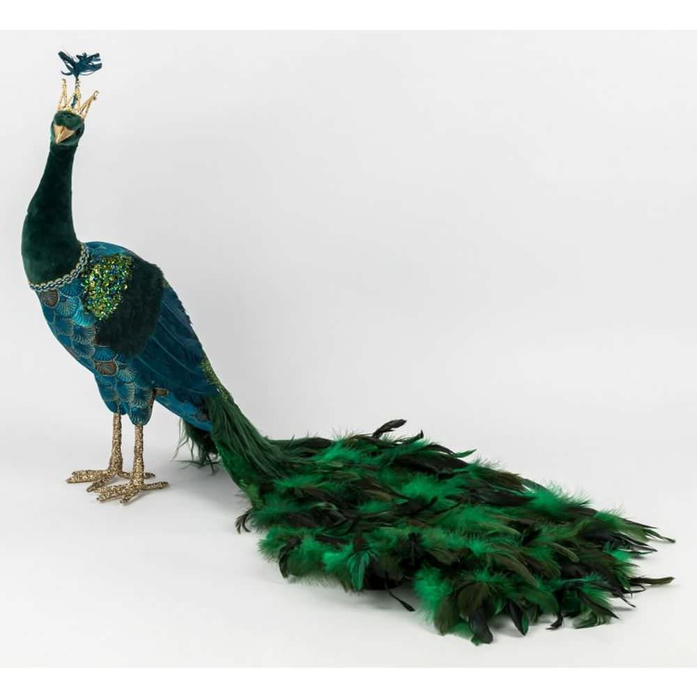 Mark Roberts 2022 Festive Peacock, 22 inch x 31 inch - Contemporary ...
