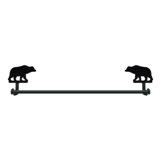 Leaf Fan Towel Bar, Large, Large - Rustic - Towel Bars - by Village ...