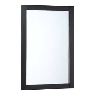 Fresca Manchester 20" Black Traditional Bathroom Mirror - Bathroom ...