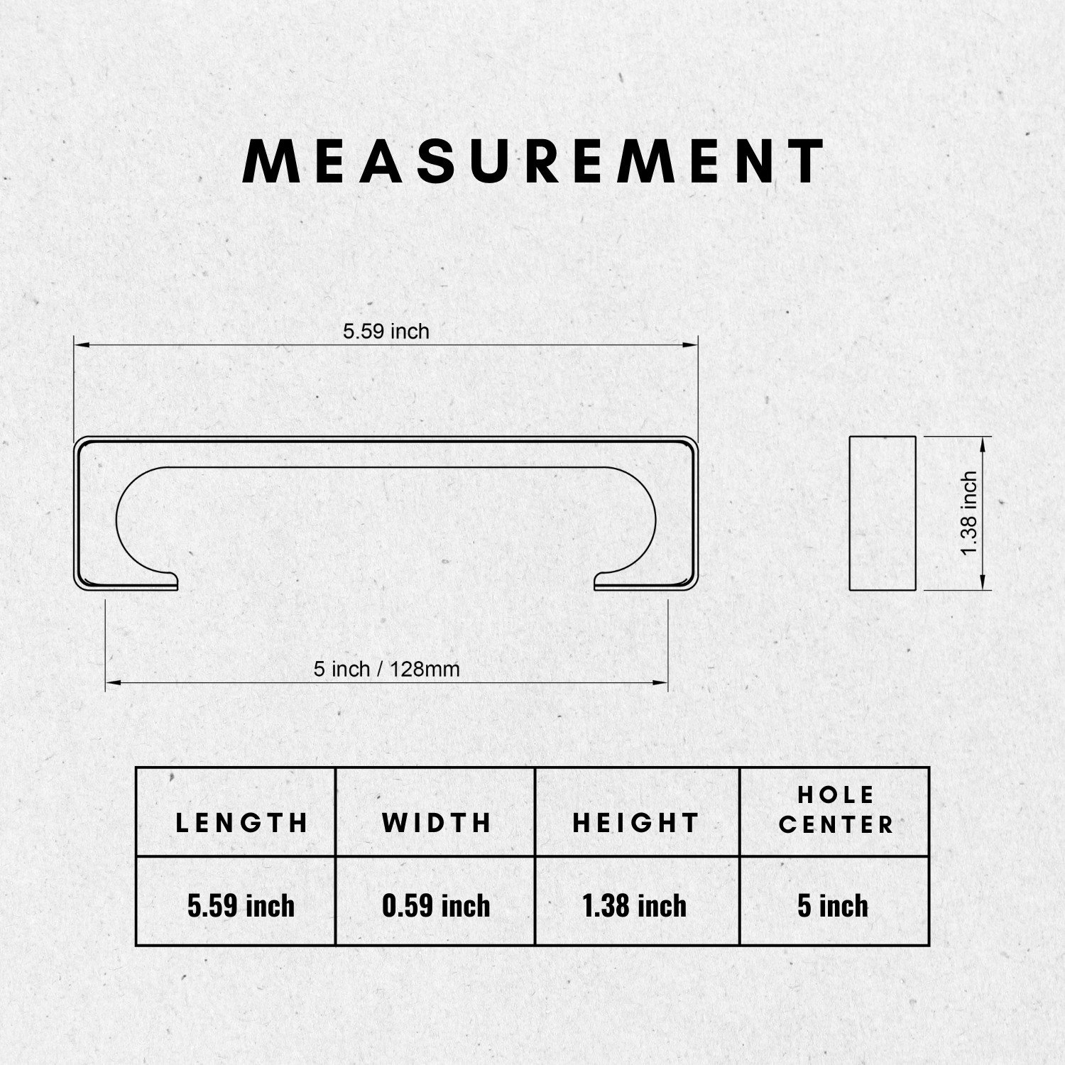 5 Inch Modern Square Cabinet Handles - Transitional - Cabinet And ...