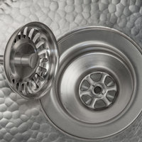 3.5" Kitchen, Prep, Bar Basket Strainer Drain in Brushed Nickel ...