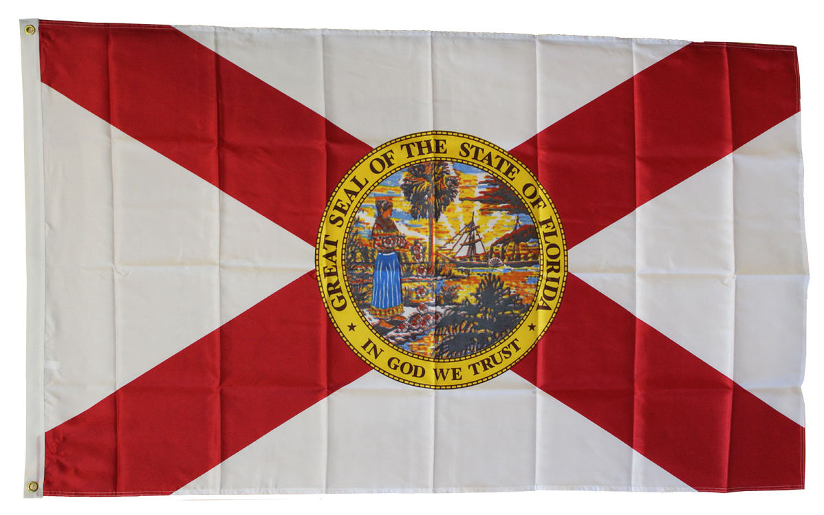 Florida, 3'x5' Polyester Flag - Traditional - Flags And Flagpoles - by ...