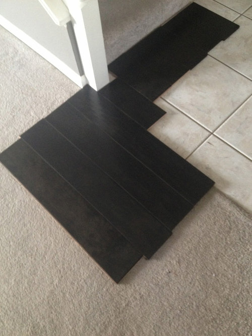 Flooring- All wood or leave partial tile?