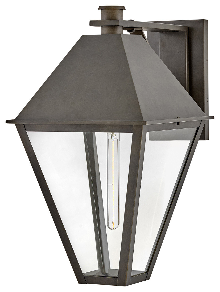 Hinkley 28865BLB Endsley Large Wall Mount Lantern - Transitional - Outdoor Wall Lights And ...