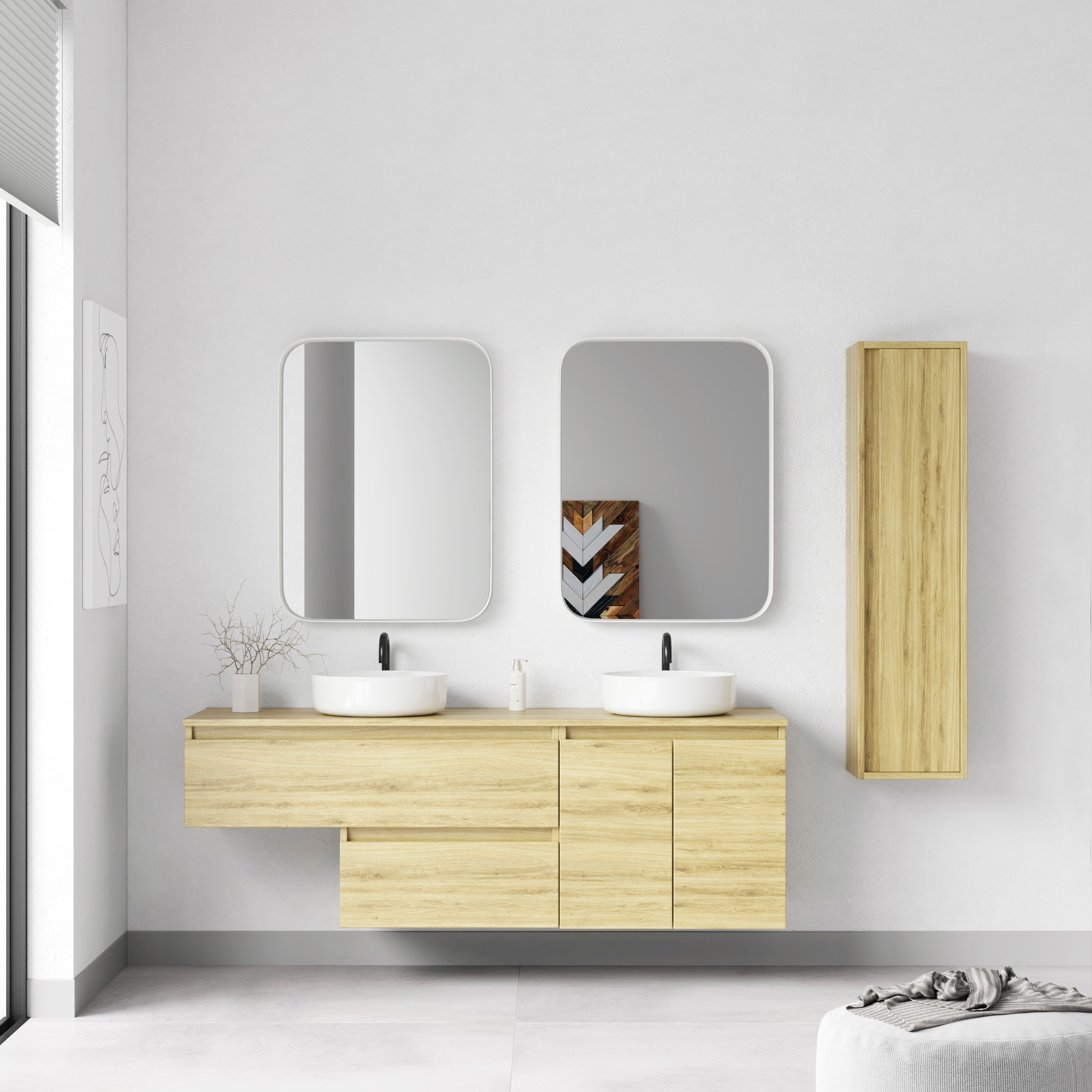 Boston Vanity Cabinet, 64" Ginger - Contemporary - Bathroom Vanities ...