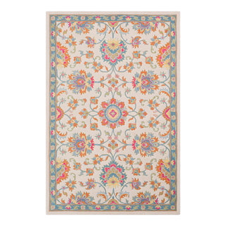 Hand Tufted Fire Work Area Rug FIR-1010, 5'x7'6" - Traditional - Area ...