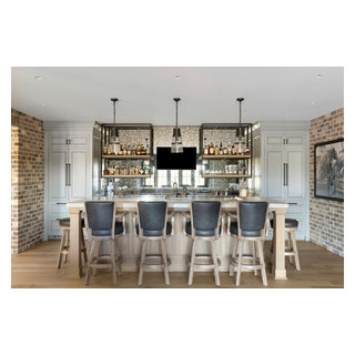 Shingle Style Lodge - Traditional - Home Bar - Minneapolis - by James ...