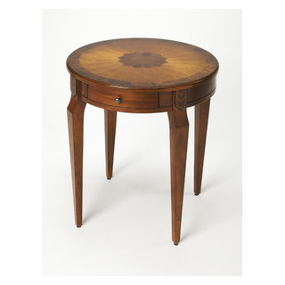 Butler Side Table, Olive Ash Burl - Traditional - Side Tables And End ...