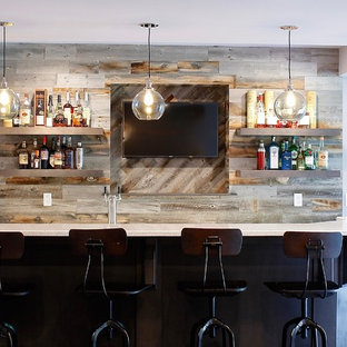 75 Most Popular Home Bar with Laminate Countertops Design Ideas for ...