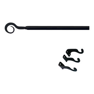 Curl Curtain Rod, Large - Transitional - Curtain Rods - by Bentley ...