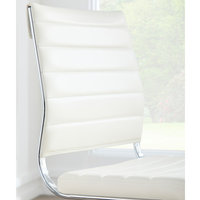 Axel Low Back Office Chair Witho Armrests, White With Aluminum Base ...