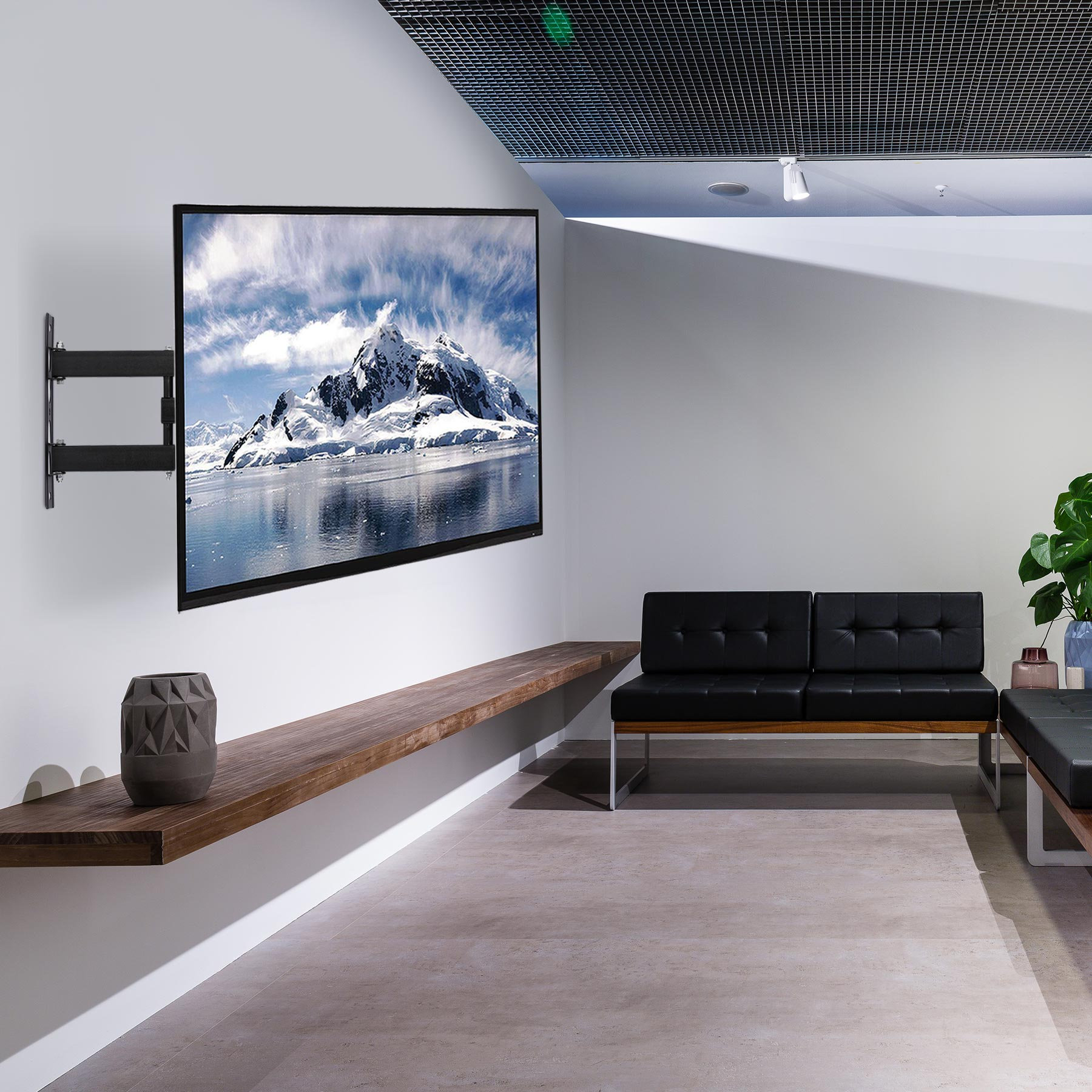 Full Motion Double-arm TV Wall Mount Bracket for 20 to 60" Screens ...