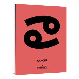 "Cancer Zodiac Sign Black" Fine Art Print, 36" x 48" - Modern - Prints ...