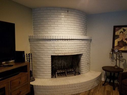Curved Fireplace