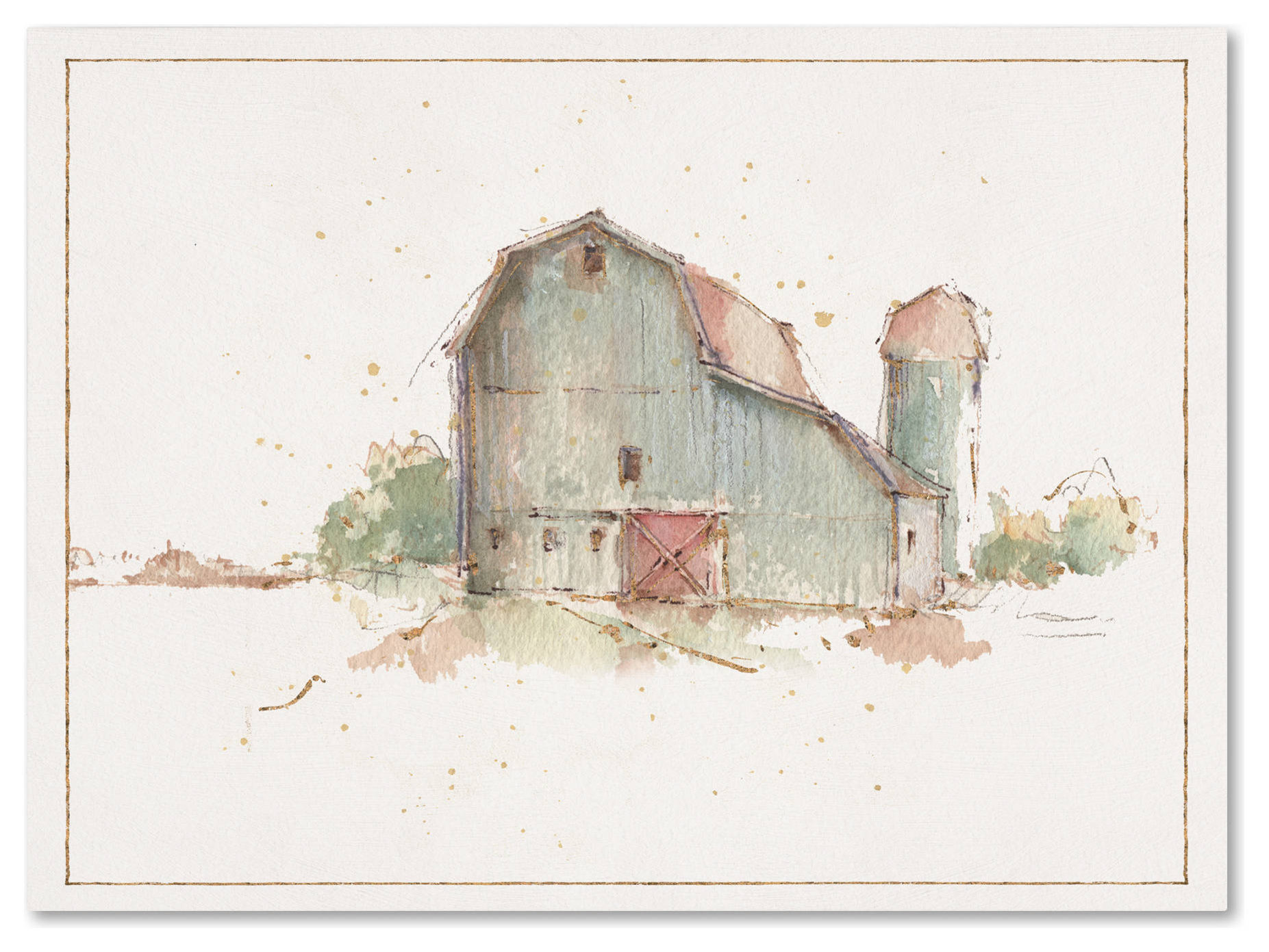 Lisa Audit 'Farm Friends XIV Barn' Canvas Art, 14"x 19" - Farmhouse ...