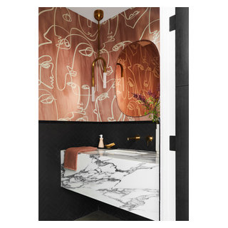 Earthy Modern Minimalist - Modern - Powder Room - Orange County - by ...