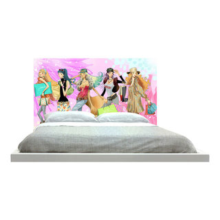 "Ladies In Fashion" Headboard, Double - Contemporary - Headboards - by ...