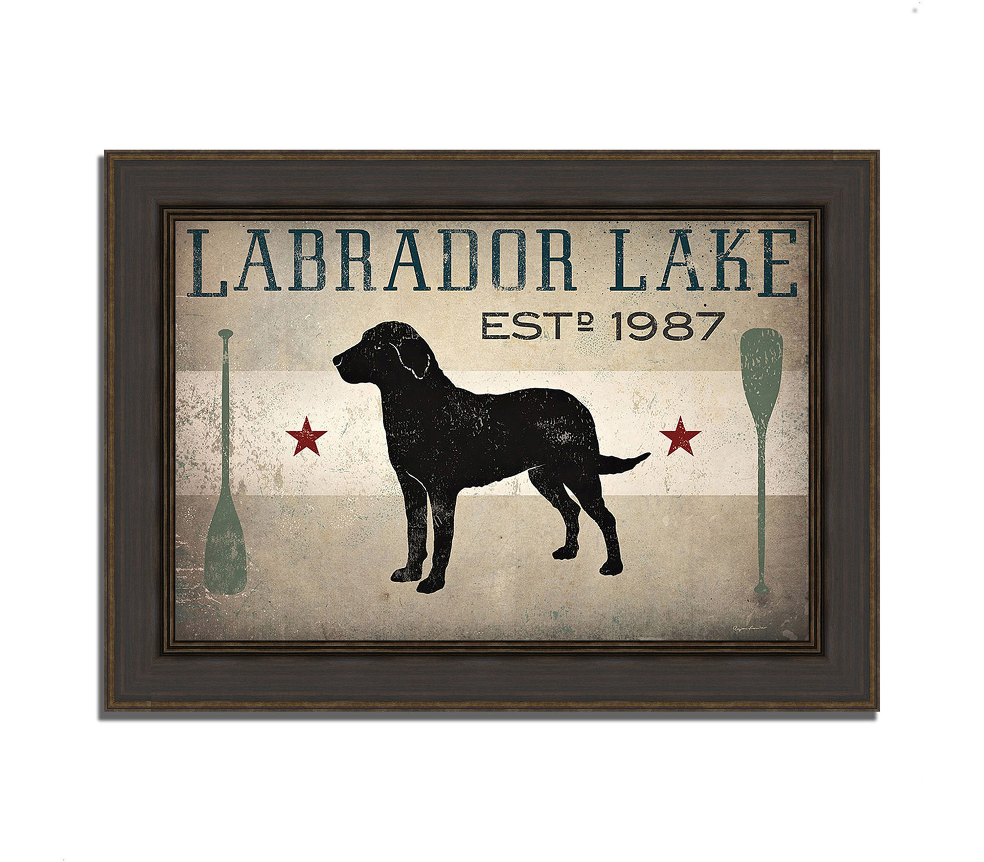 "Labrador Lake" By Ryan Fowler, Framed Painting Print, Ready To Hang ...