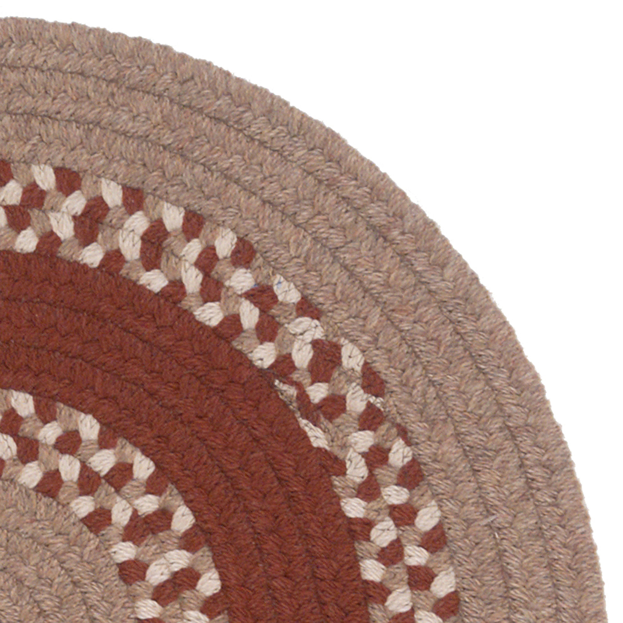 Colonial Mills Corsair Banded Oval Braided Rug, 8x10 - Farmhouse - Area ...